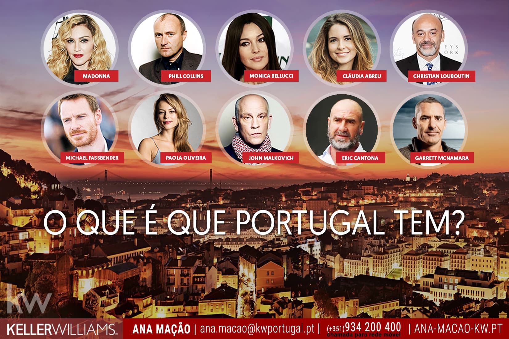 Qui sont les célébrités qui vivent au Portugal | Ana Mação - KW